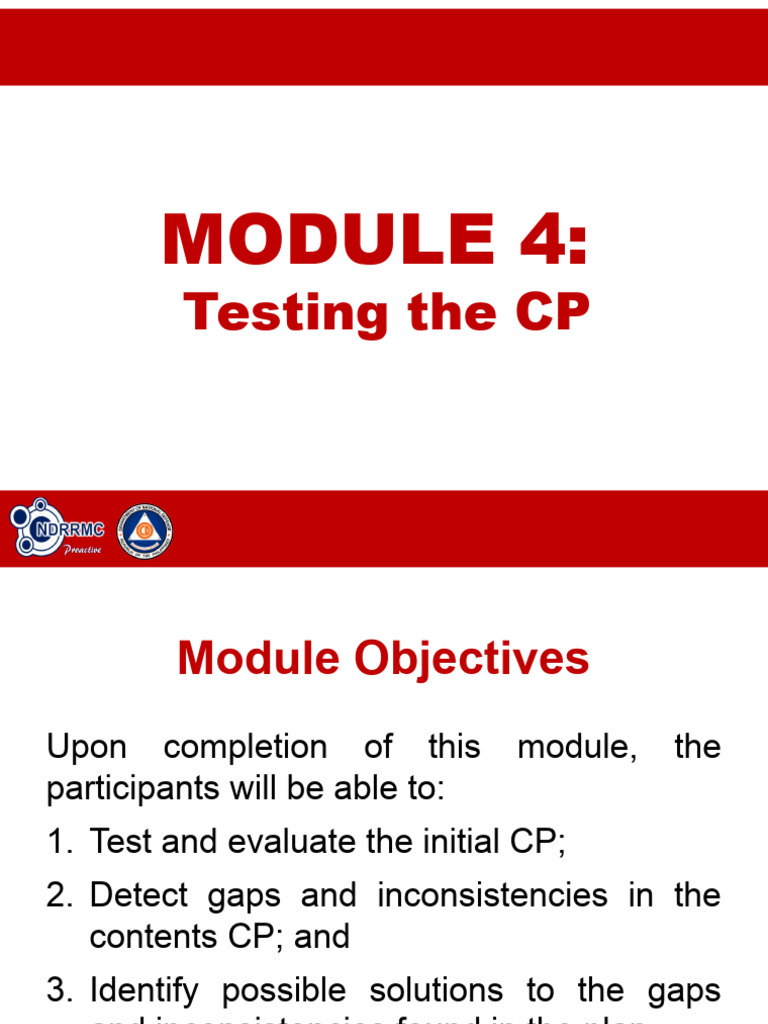 CP Module 4 Testing The CP | PDF | Business | Computers