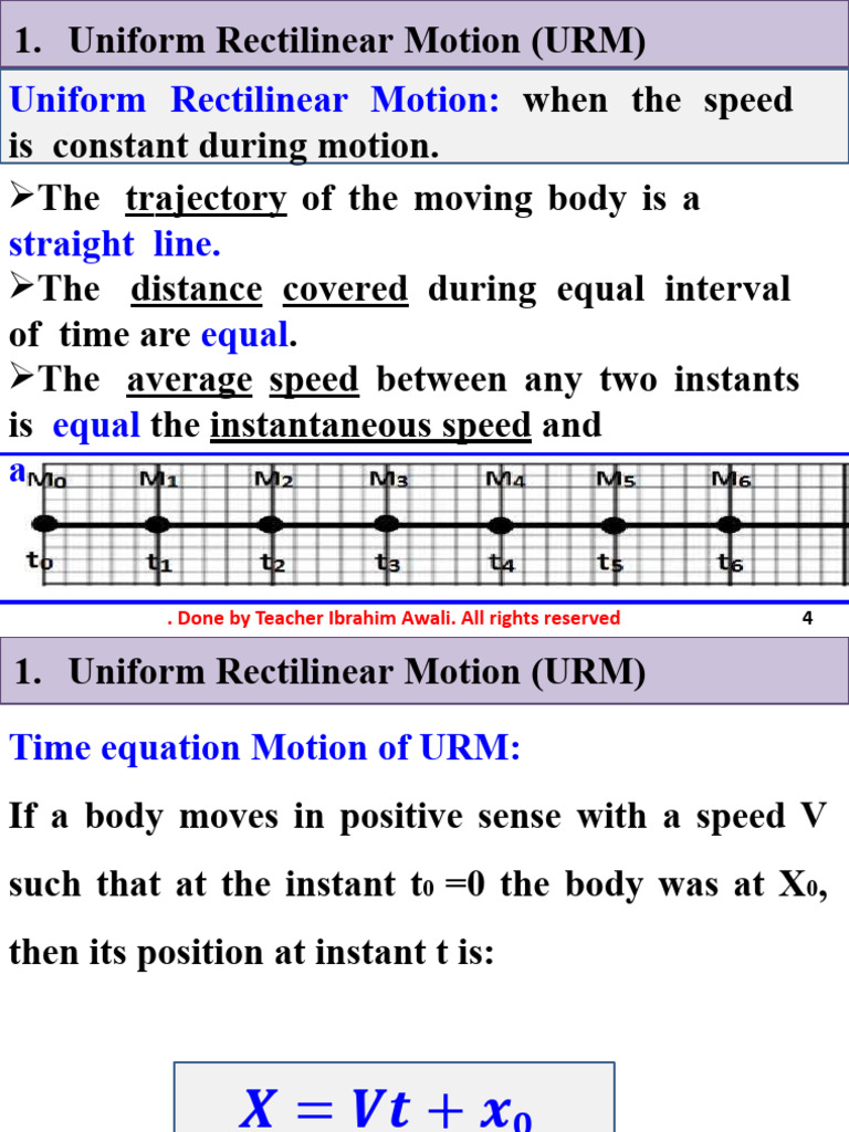 8-Ch15 Rectilinear Motion | PDF | Speed | Acceleration