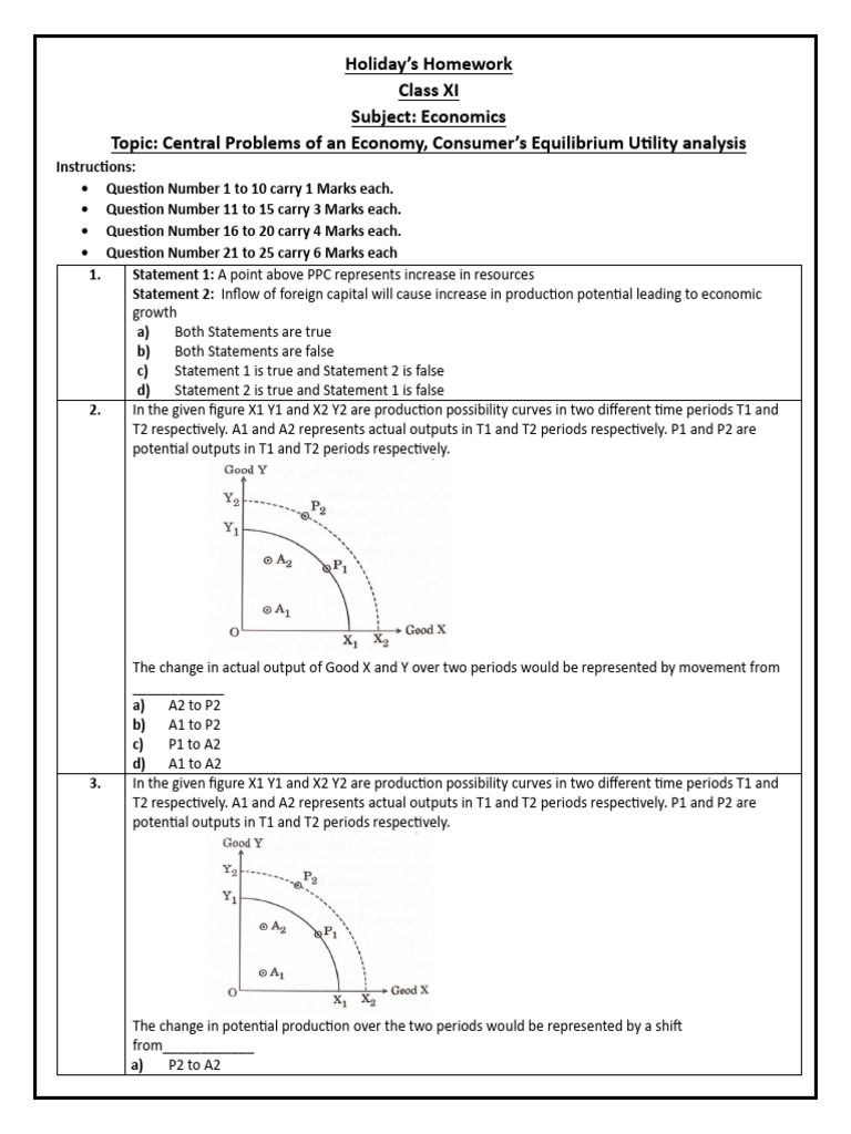 HHW Eco Xi-1-2 | PDF | Economic Surplus | Utility