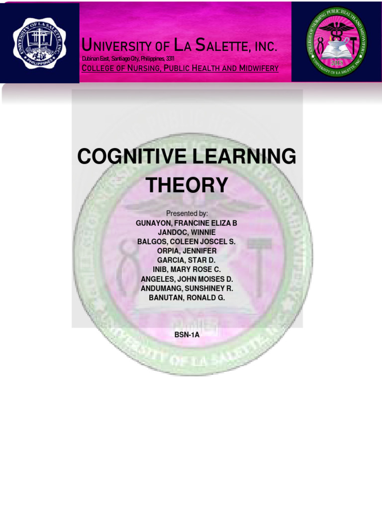 Cognitive Learning Theory | PDF | Cognition | Liberal Arts Education