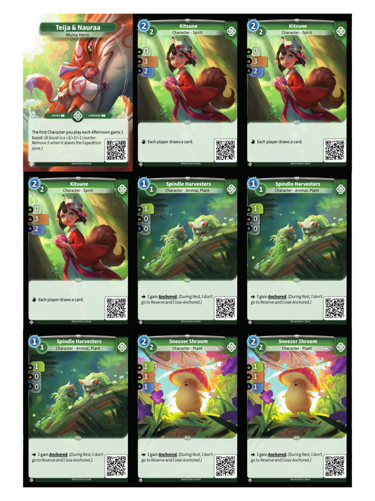 2024 Altered TCG Deck Muna PRINT PLAY LETTER | PDF | Ephemera | Sports