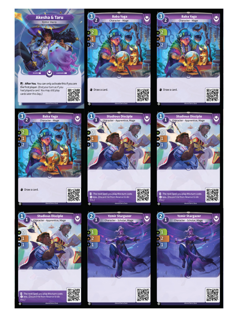 2024 Altered TCG Deck Yzmir PRINT PLAY LETTER | PDF | Board Games | Gaming