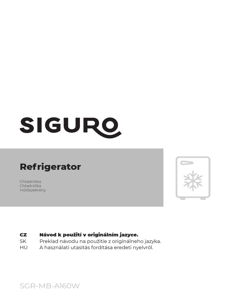 SGR MB A160W Web | PDF