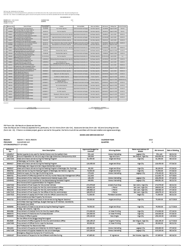 Labor and Materials For The Construction | PDF | Technology & Engineering