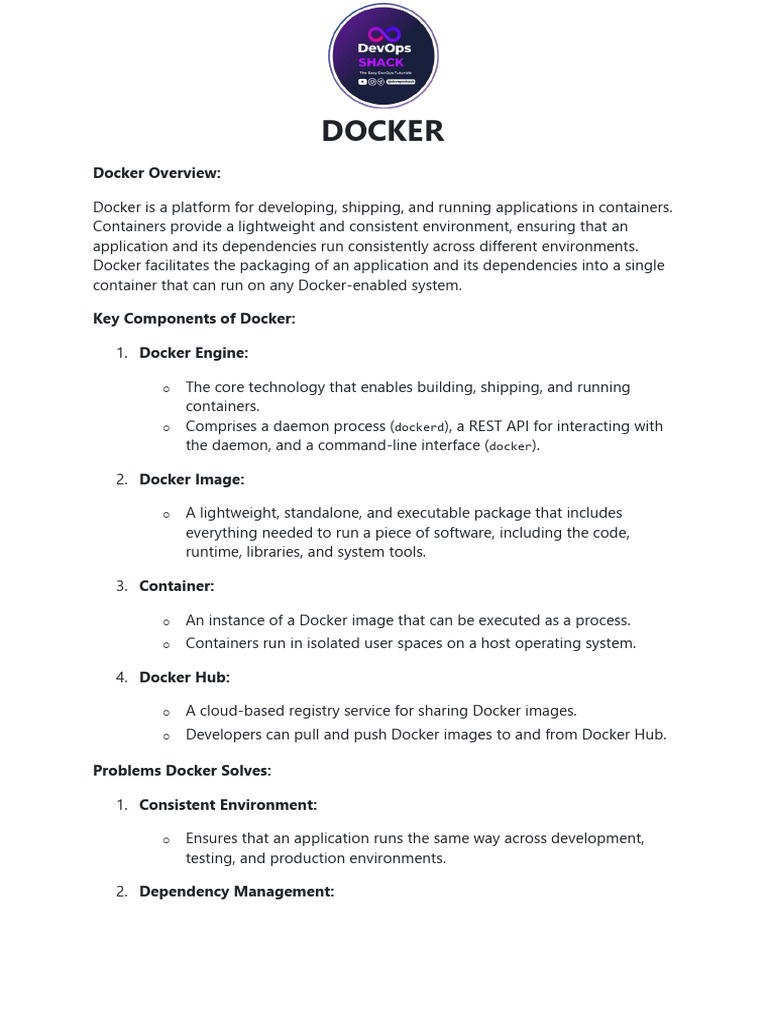 Docker Notes-1 | PDF | Computer Network | Cloud Computing