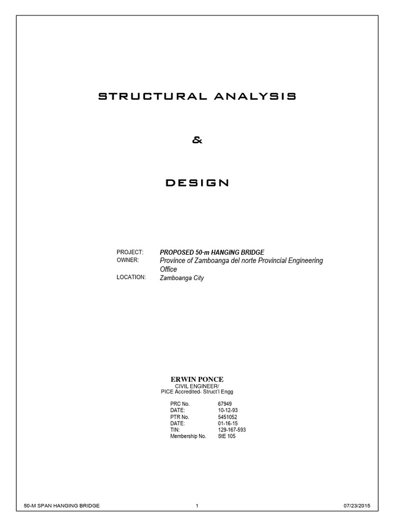 Designbridge 50M | PDF | Materials | Structural Engineering