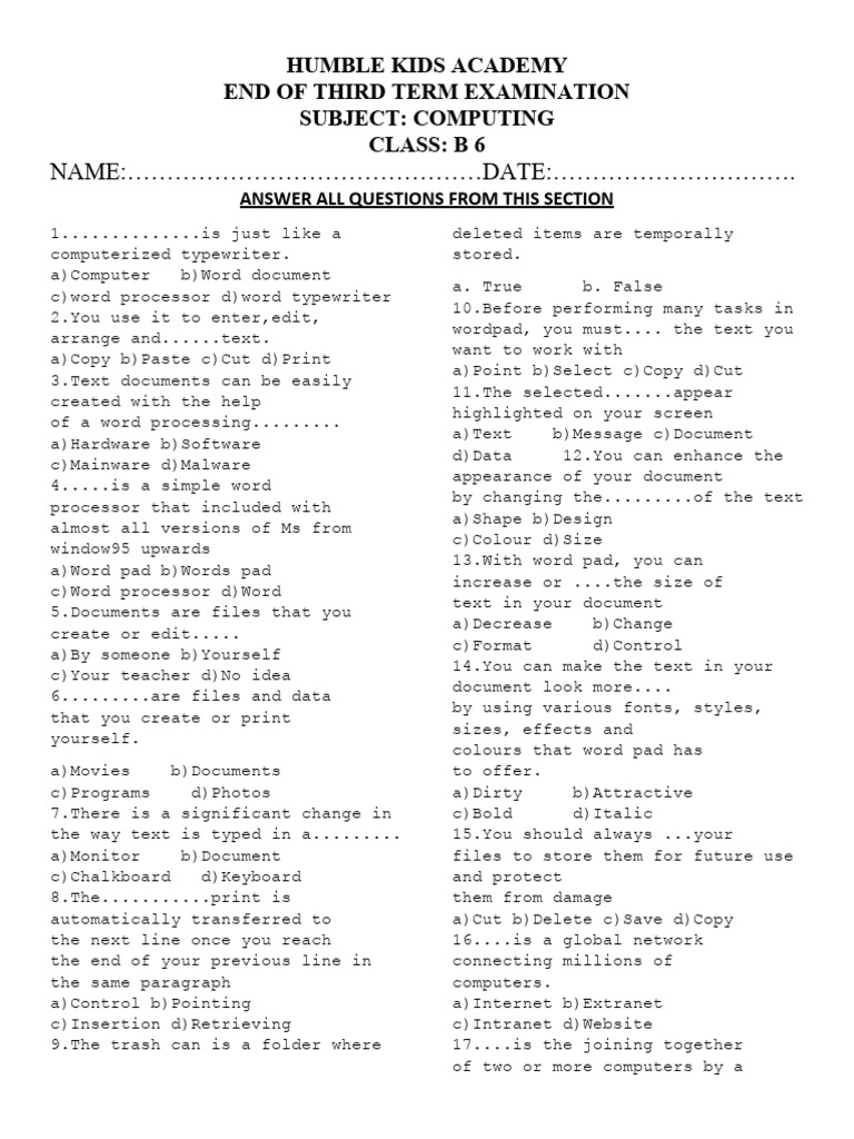 c6 EXAMS | PDF | Drawing | Computer Network