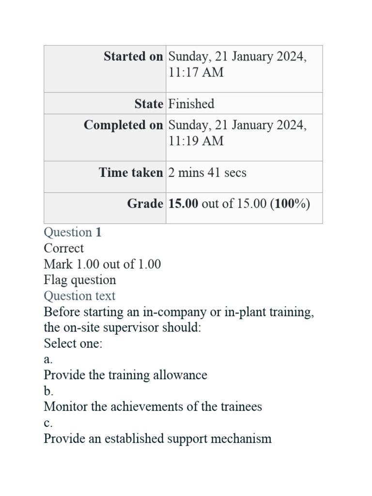 UNIT TEST_TESDA | PDF | Social Psychology