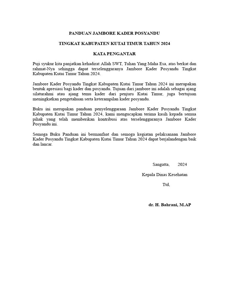 Draft - Panduan Jambore Kader Posyandu 2024 | PDF | Ilmu Sosial Draft - Panduan Jambore Kader Posyandu 2024 | PDF | Ilmu Sosial