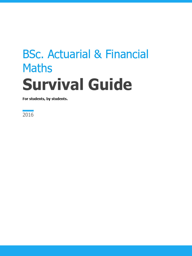 Survival Guide | PDF | Numerical Analysis | Integral