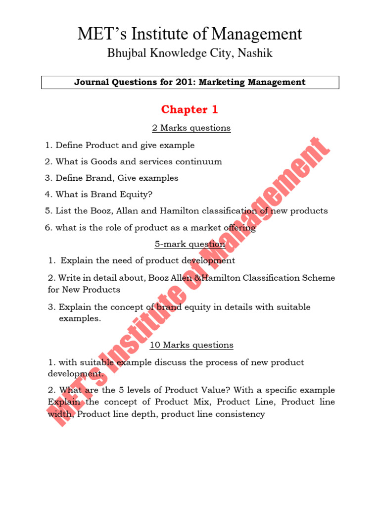 201 Questions | PDF | Marketing Communications | Marketing
