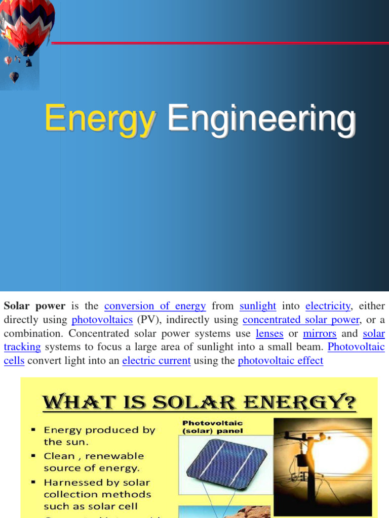 2A. Solar Energy - PPT-2 - Module-2 | PDF | Solar Energy | Photovoltaics