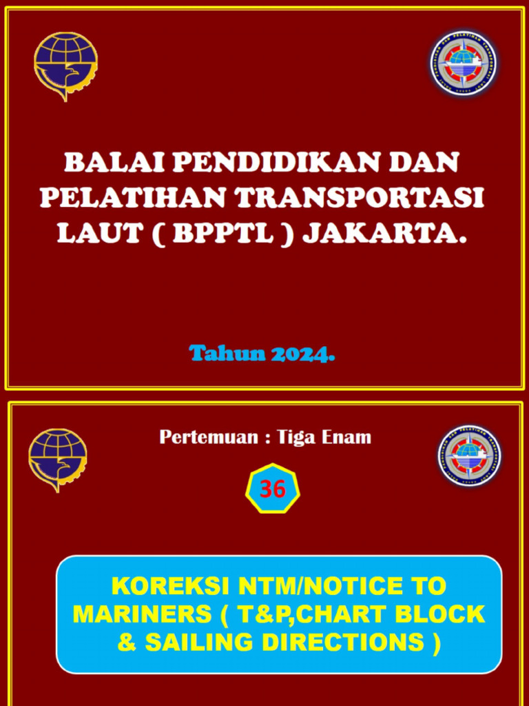 (P-36-Pic) .Materi Ipd-Ntm Block, T and P, Sailing Directions | PDF
