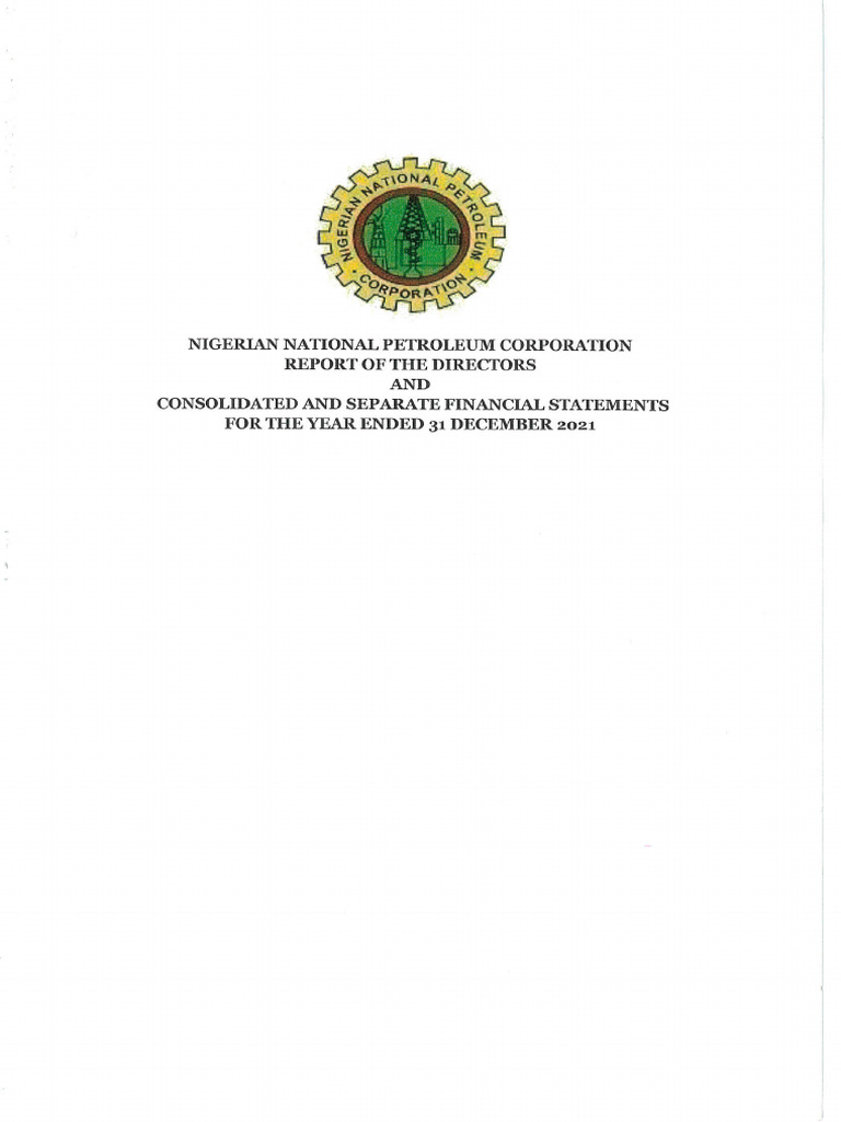 NNPC Group Audited Financial Statements 2021 | PDF