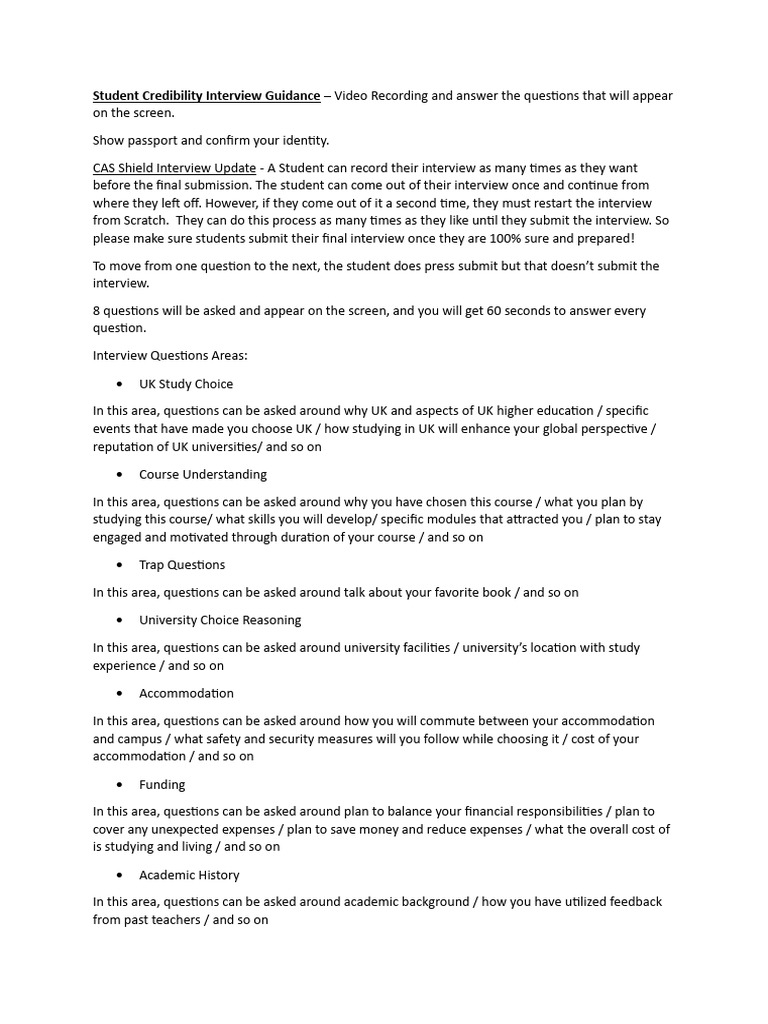 Interview Guide 2024 | PDF | Learning | Cognition