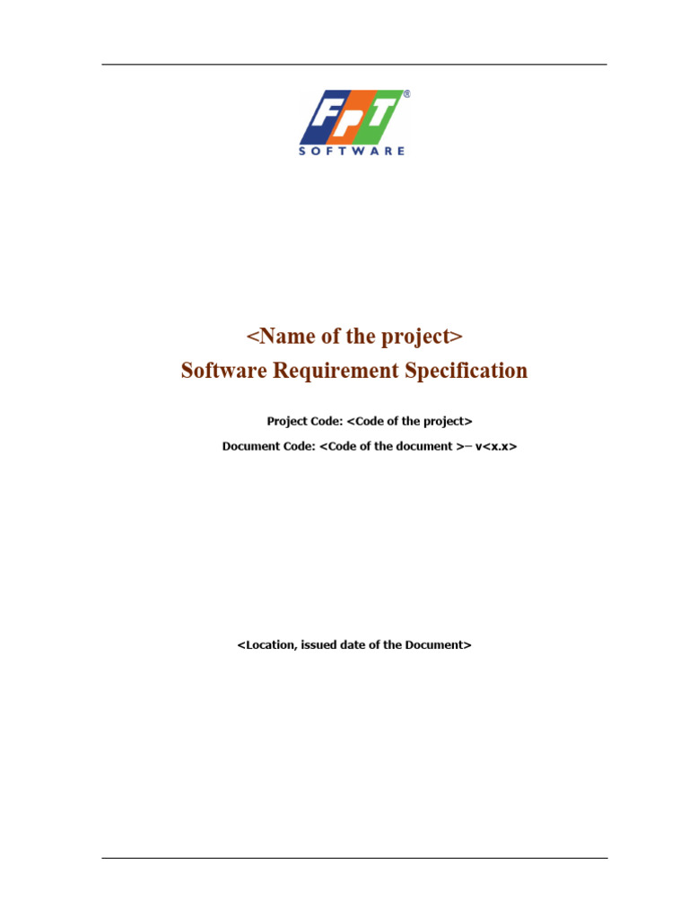 I2SE SRS Template v1.1 | PDF | Interface (Computing) | Specification (Technical Standard)