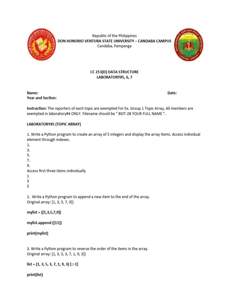 Bsit 2a CC 213D Laboratory5 6 7 | PDF