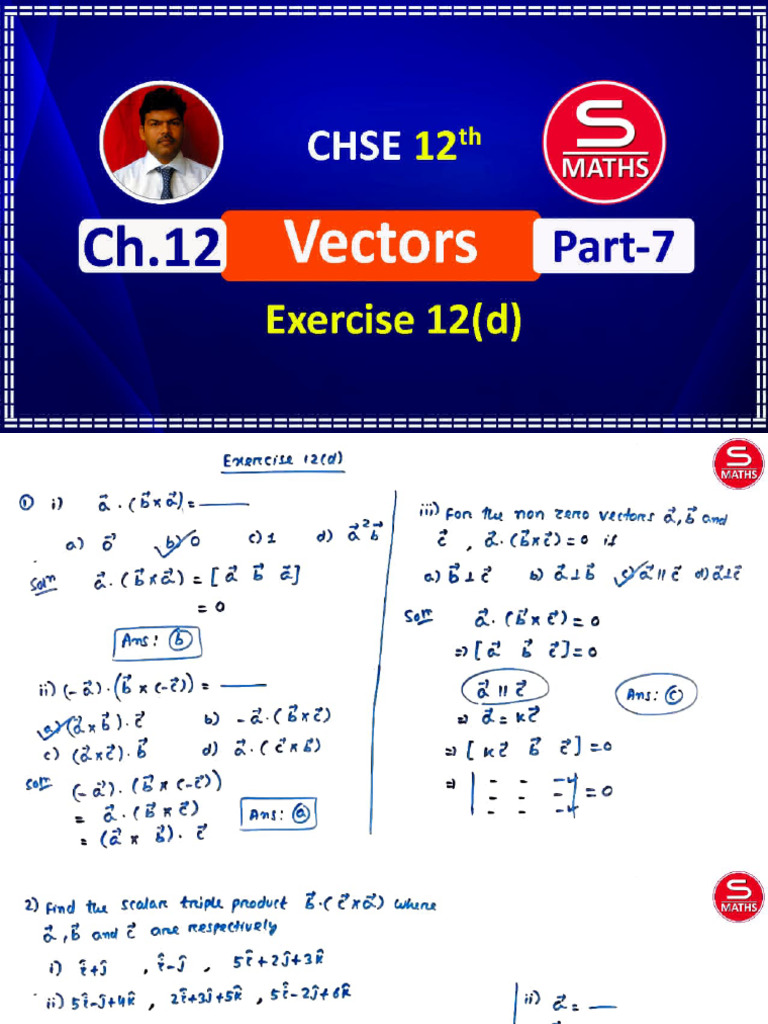 12 Vector Algebra-7 | PDF