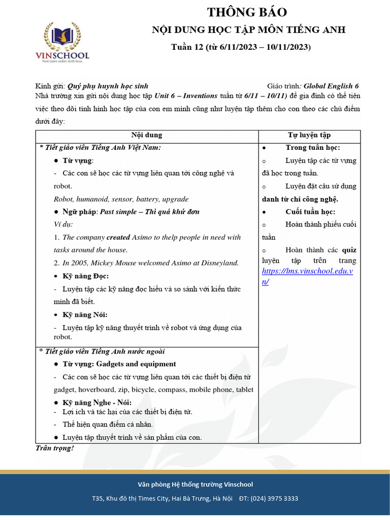 S6 W12 Classletter | PDF