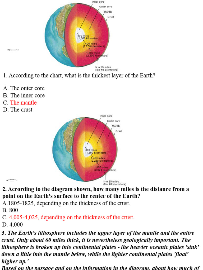 Earth & Space Practice Questions | PDF | Earthquakes | Petroleum