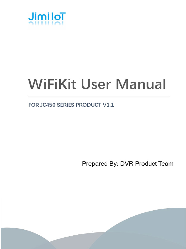 20230118-WifiKit User Manual For JC450 - V1.1 | PDF | Wi Fi | Camera