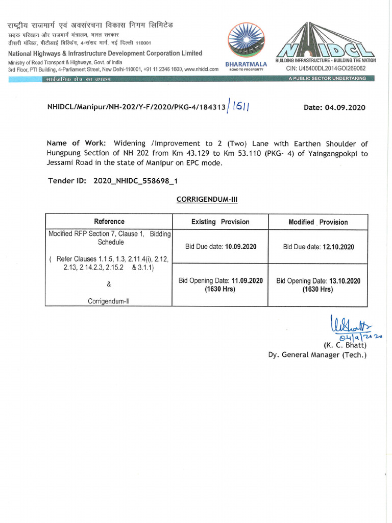 Corrigendum III | PDF