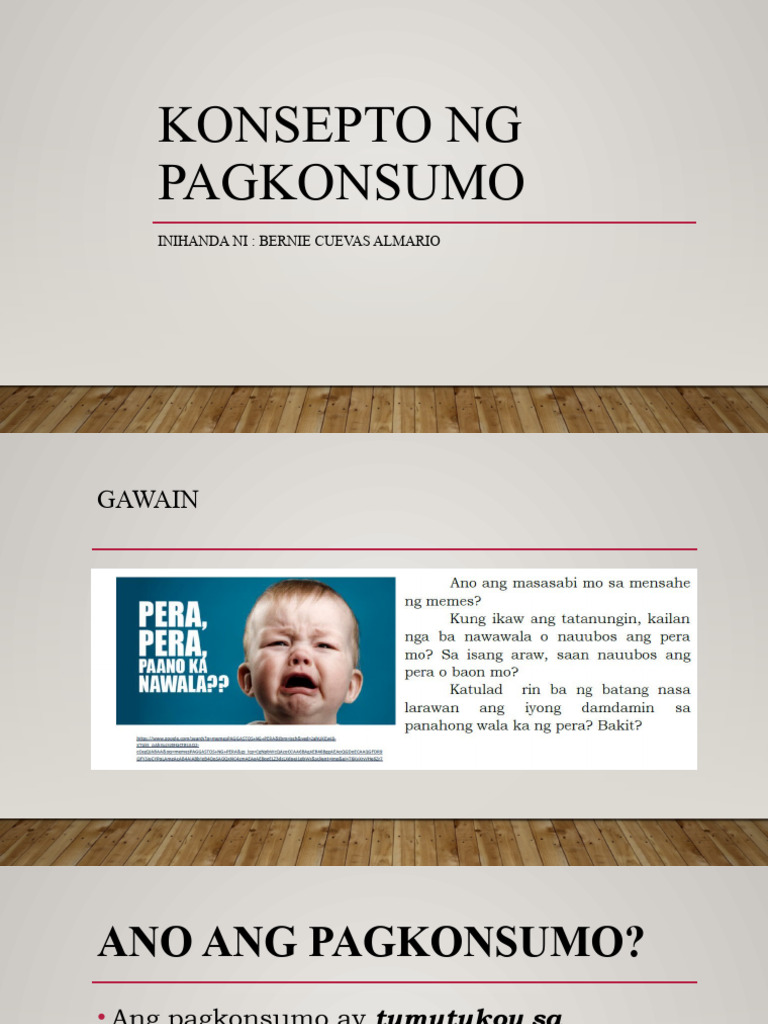 Konsepto NG Pagkonsumo | PDF