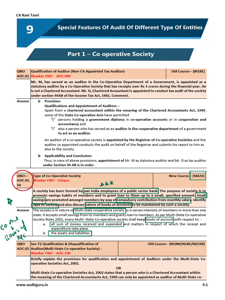 09. Special Features of Audit of Different Types of Entities | Download ...