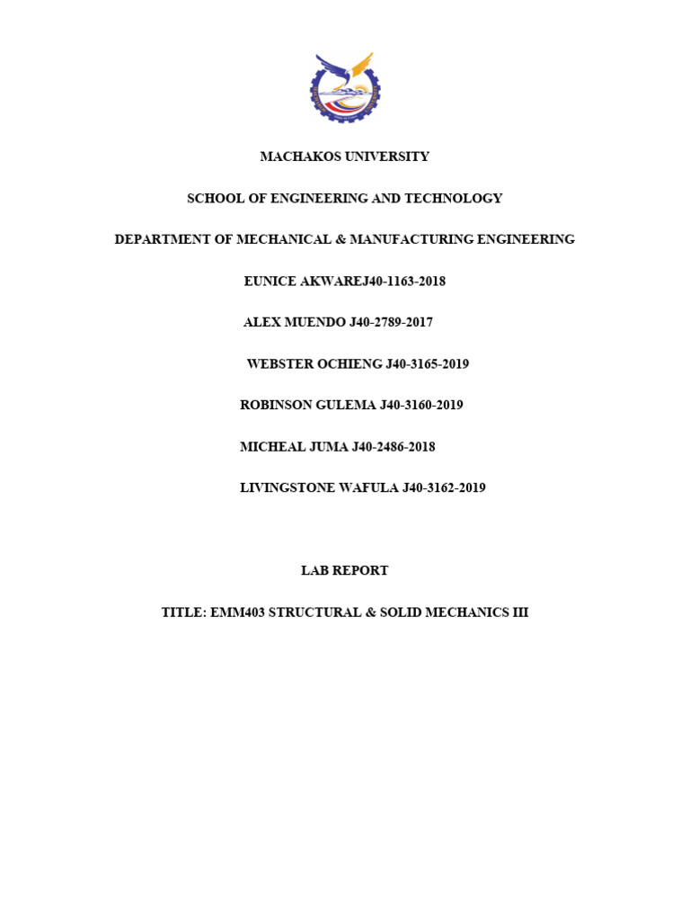 Group 3 Lab Report | PDF | Young's Modulus | Elasticity (Physics)