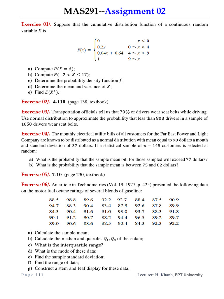 07 06 2024-MAS291-Assignment02 | PDF | Teaching Methods & Materials