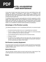 Linen Room Operations in Hotels | PDF | Yarn | Textiles