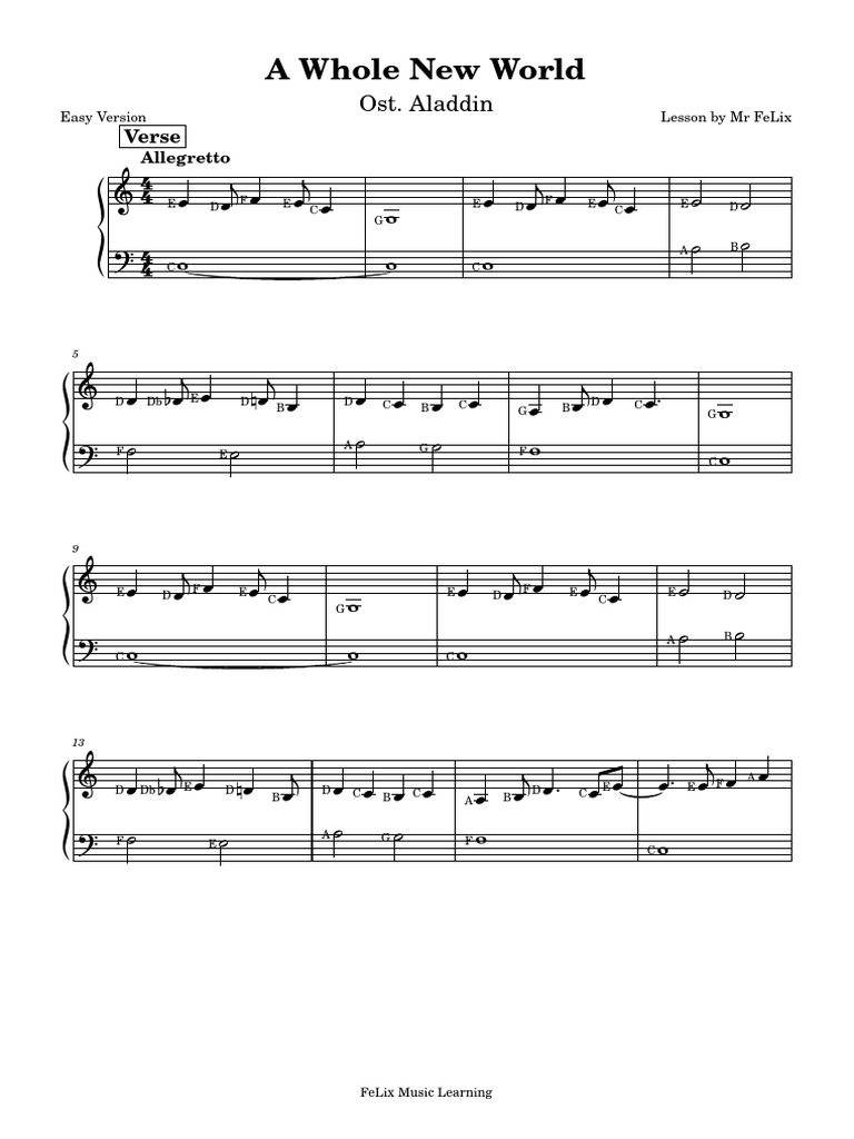 A Whole New World (Materi Ngajar) | PDF