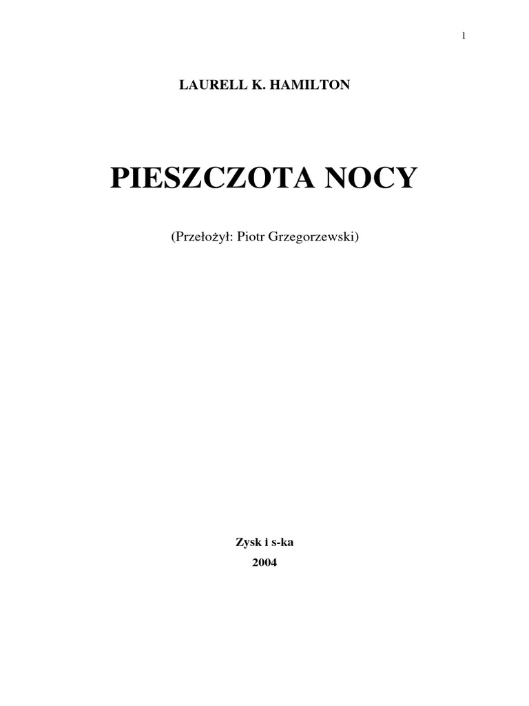 Laurell K. Hamilton - Merry Gentry 02 - Pieszczota Nocy | PDF