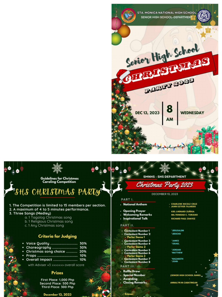Xmas Program | PDF