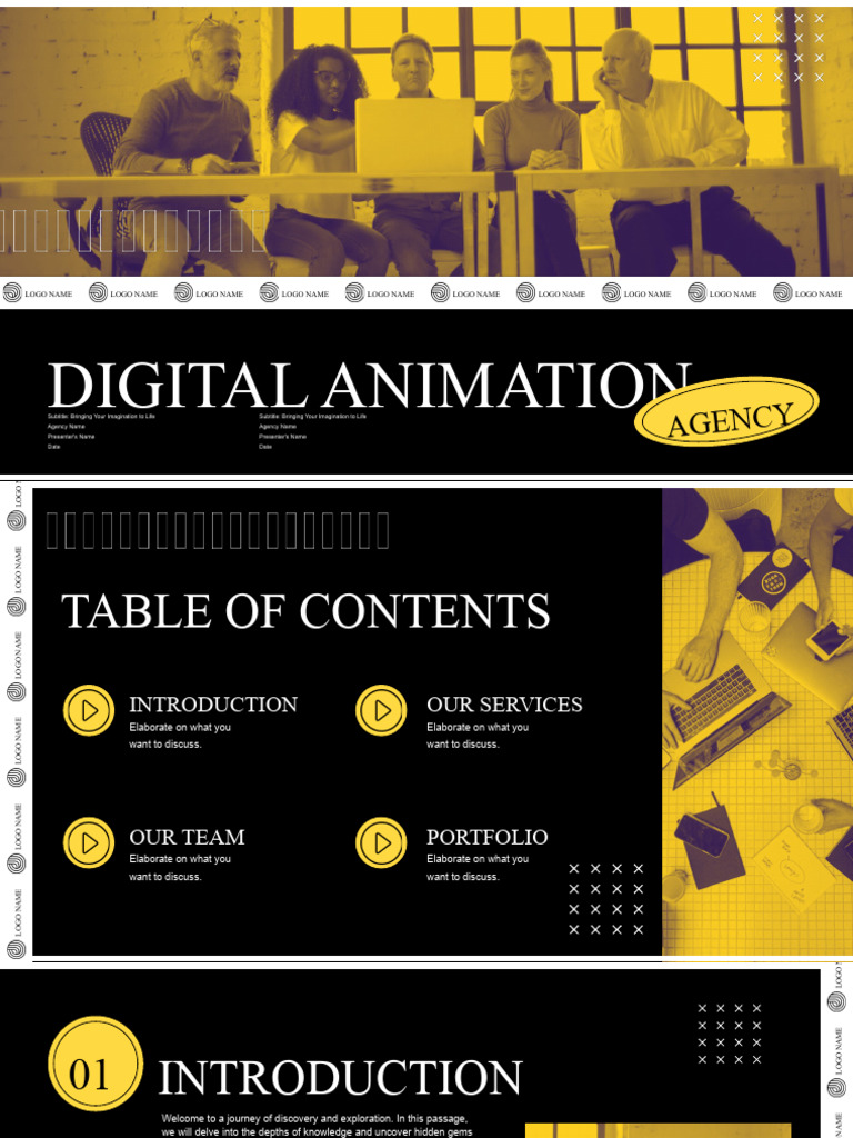 Digital Animation Agency Presentation | PDF | Logos | Animation