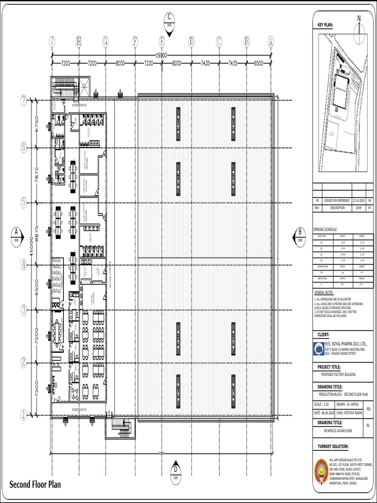 ARCH - 006 - PRODUCTION BLOCK - SF PLAN-Model | PDF