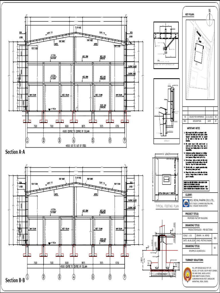 ARCH - 011 - PRODUCTION BLOCK - SECTION-Model | PDF