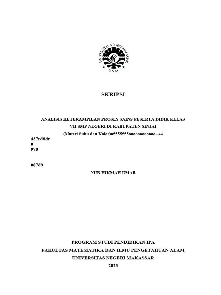 Skripsi Nur Azizah Awaliyah 1816440003 | PDF