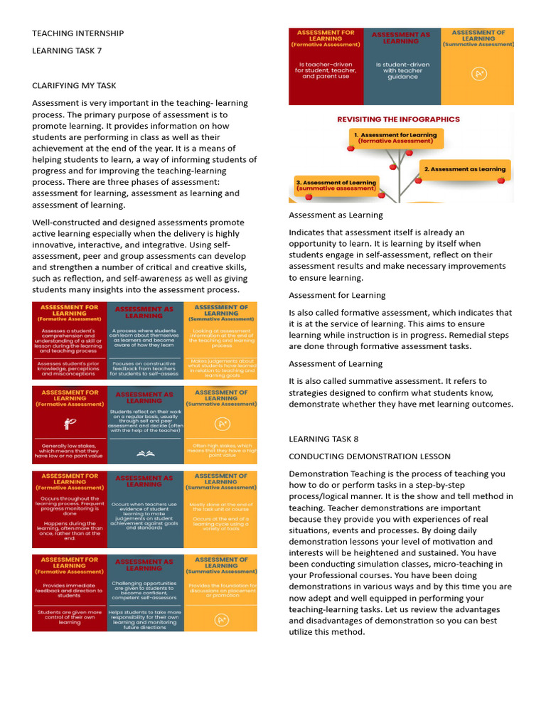 Teaching Internship Reviewer P2 | PDF | Educational Assessment | Teachers