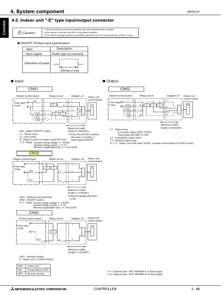 Mitsubishi VRF Wiring Guide | PDF | Relay | Power Supply