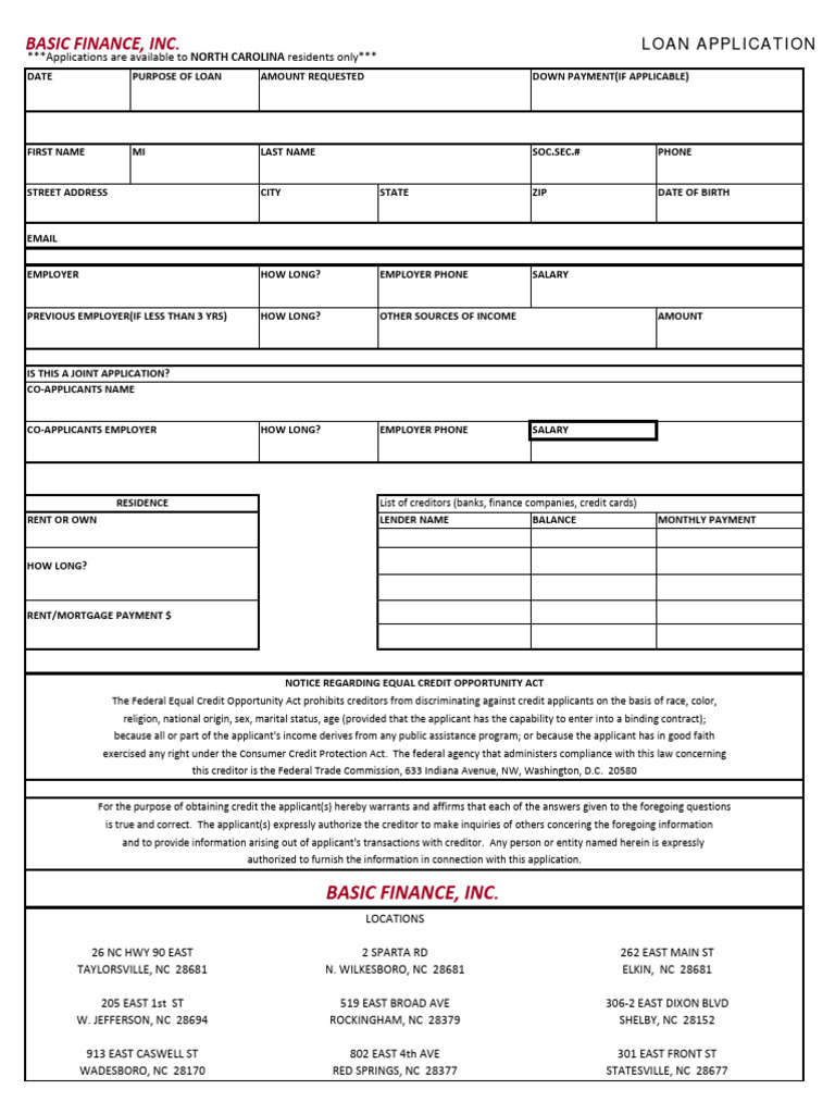 Loan Application PDF 3 | PDF | Credit | Finance & Money Management