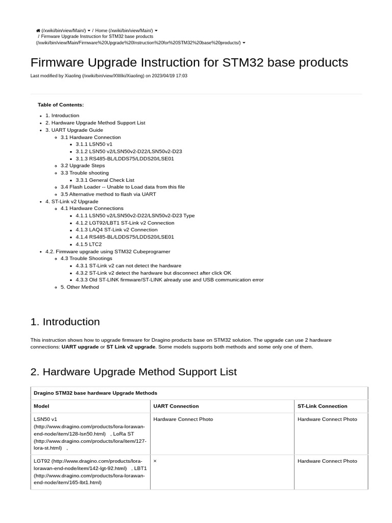 Firmware Upgrade Instruction For STM32 Base Products - DRAGINO | PDF | Usb | Windows 10