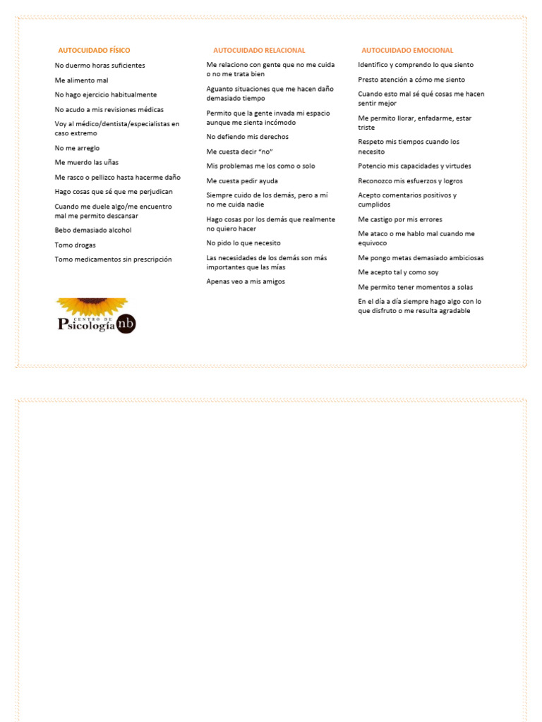 Estrategias de Autocuidado Integral | PDF | Salud y bienestar | Estilo ...
