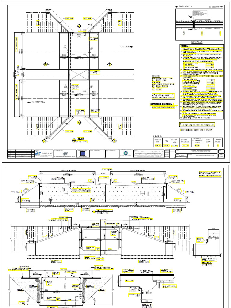 DETAIL DWG. OF SVUP AT CH. 40+757 (PANIYAL PKG-2) | Download Free PDF ...