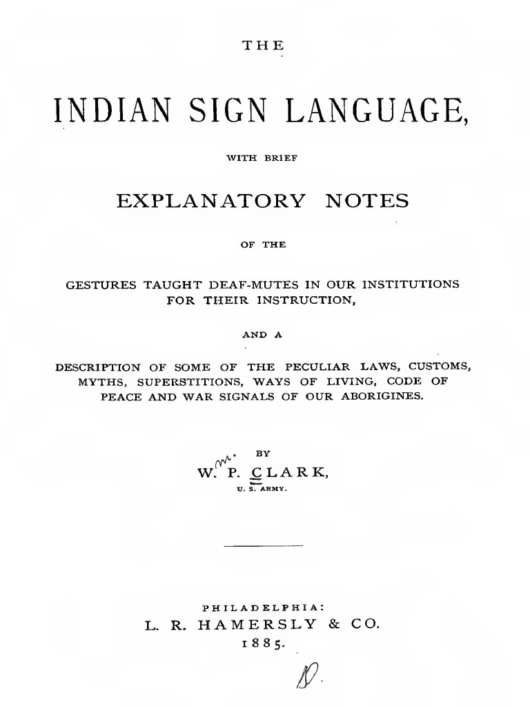 Clark Sign Language | PDF | Cheyenne | Hand