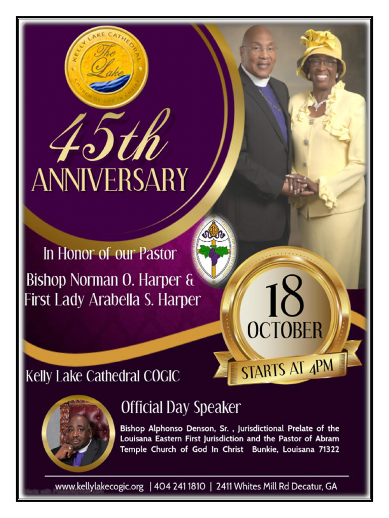 45th Pastoral Anniversary Program | PDF | Abrahamic Religions