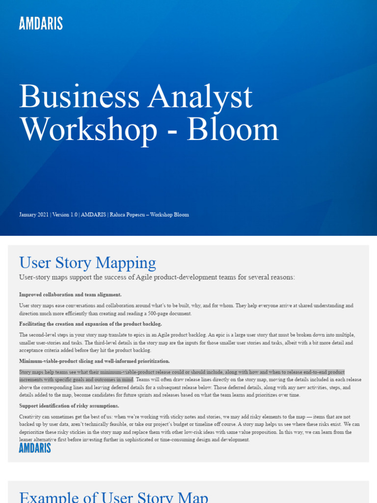 User Story Mapping for Agile Teams | PDF | Scrum (Software Development ...