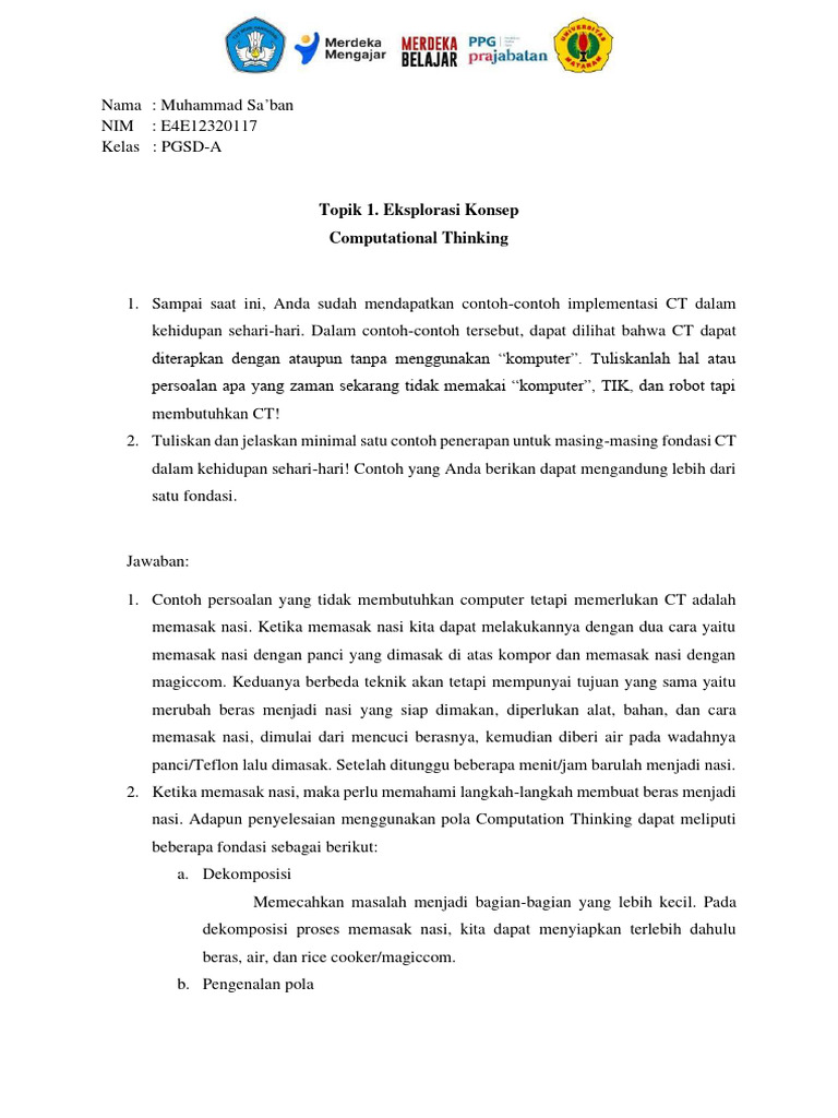 Topik 1. Eksplorasi Konsep | PDF | Griya & Taman | Teknologi & Rekayasa