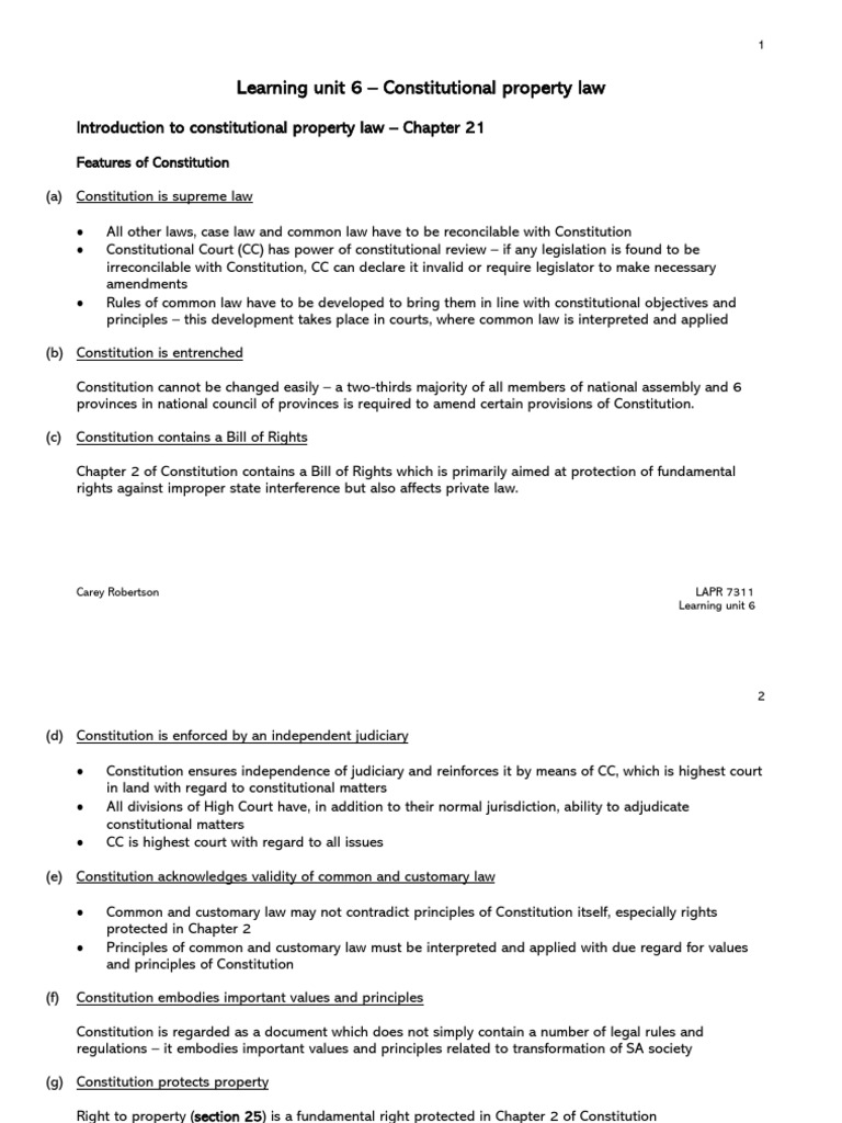 LAPR 7311 - Learning Unit 6 2024 | PDF | Eminent Domain | Property