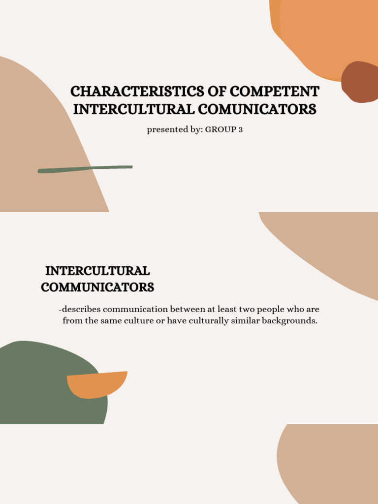 Key Traits of Effective Intercultural Communicators | PDF | Social Science